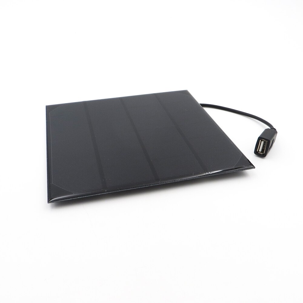 6v 4.5w monokrystallinsk solcelleoplader + usb kab... – Grandado