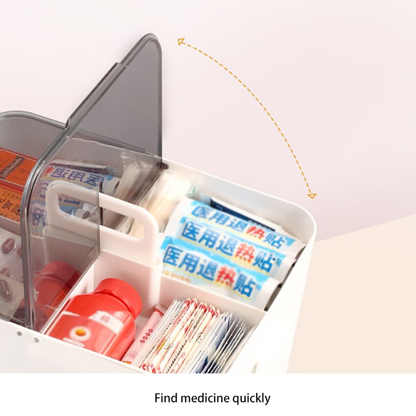 Portable First Aid Kit Storage Box Medicine Box Pl... – Grandado