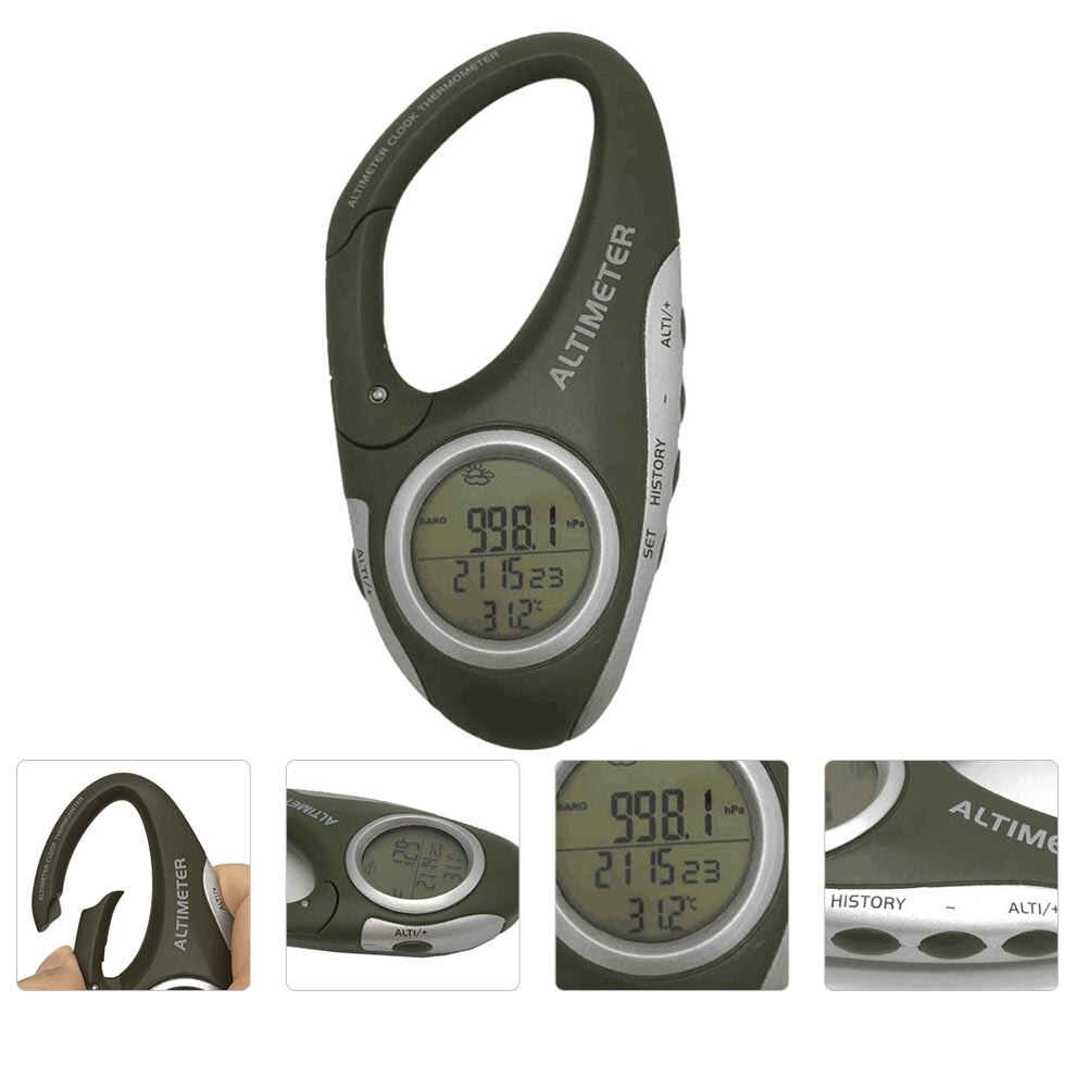 Portable Carabiner Barometer Handheld Altimeter Mo... – Grandado