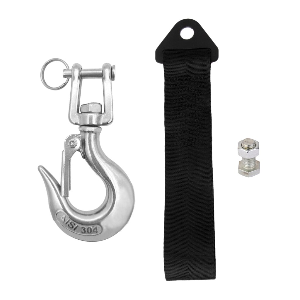 Nylon Winch Hook Pull Strap with Safety Latch - He... – Vicedeal
