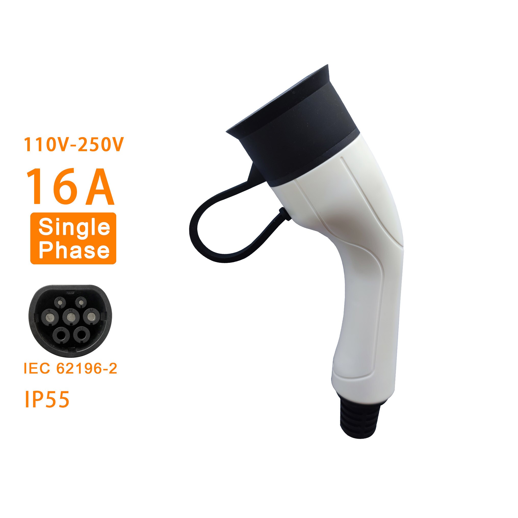 EV Charger 3 Phase Type2 Plug Adapter 16A32A EVSE ... – Grandado