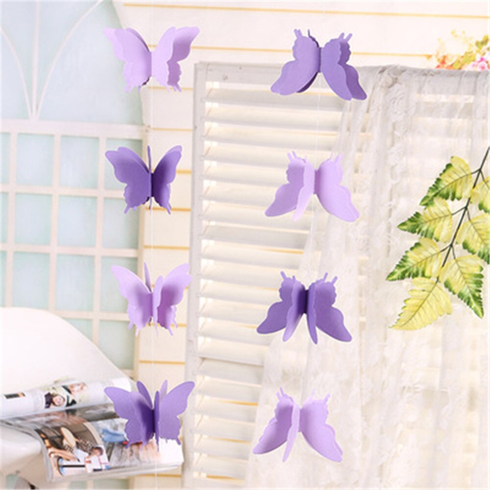 3D Paper Butterfly Garland Buntings for Wedding Pa... – Grandado