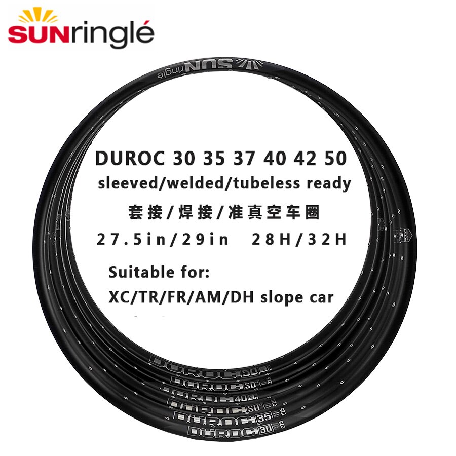 Sunringle duroc jantes 30 35 37 40 42 50 mtb jante... – Vicedeal
