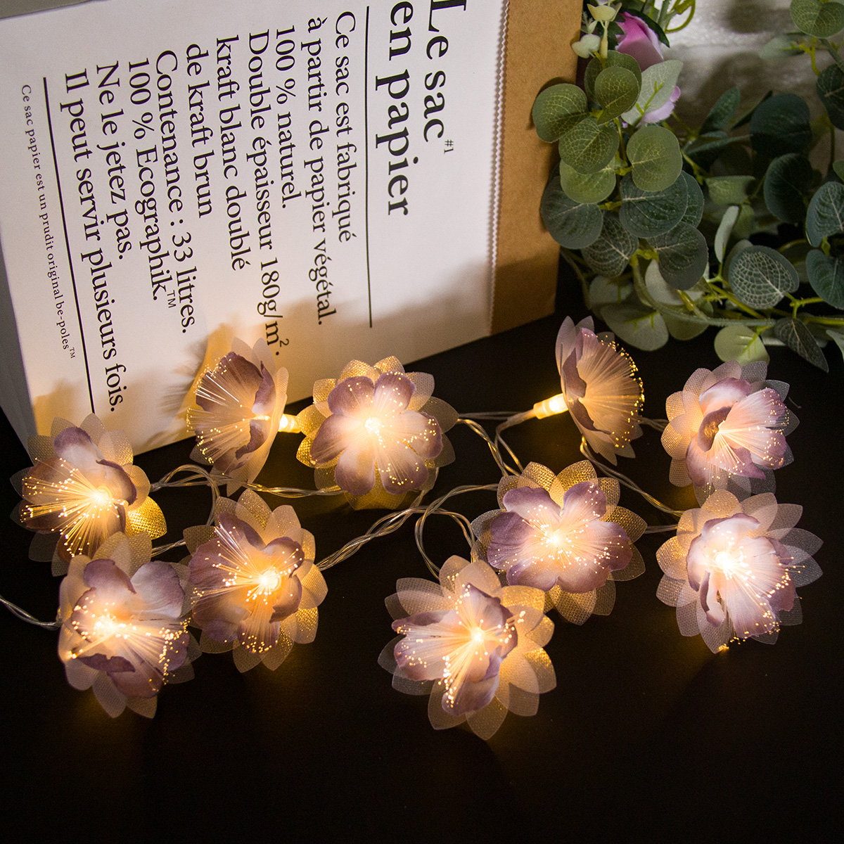 Plumeria String Lights Frangipani Gardenia LED Fai... – Vicedeal