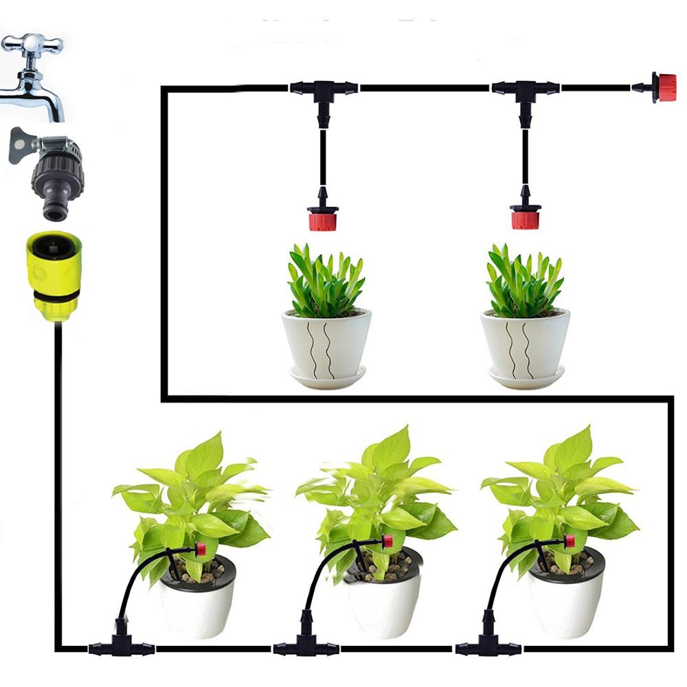 25m Garden DIY Automatic Watering Micro Drip Irrig... – Vicedeal