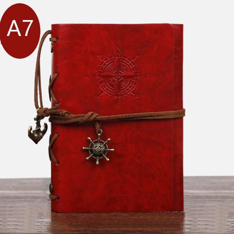 Retro Diary Travel Planner PU Leather Notebook A7 ... – Vicedeal