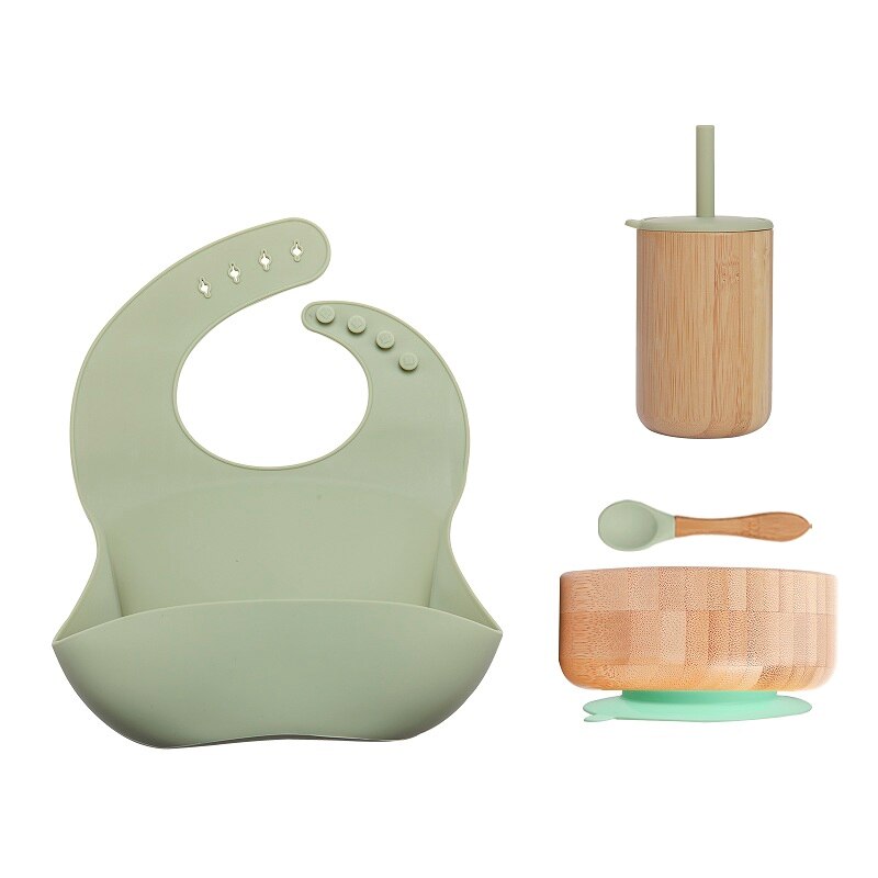 4Pcs Babyvoeding Gereedschap Bamboe Houten Lepel B... – Grandado