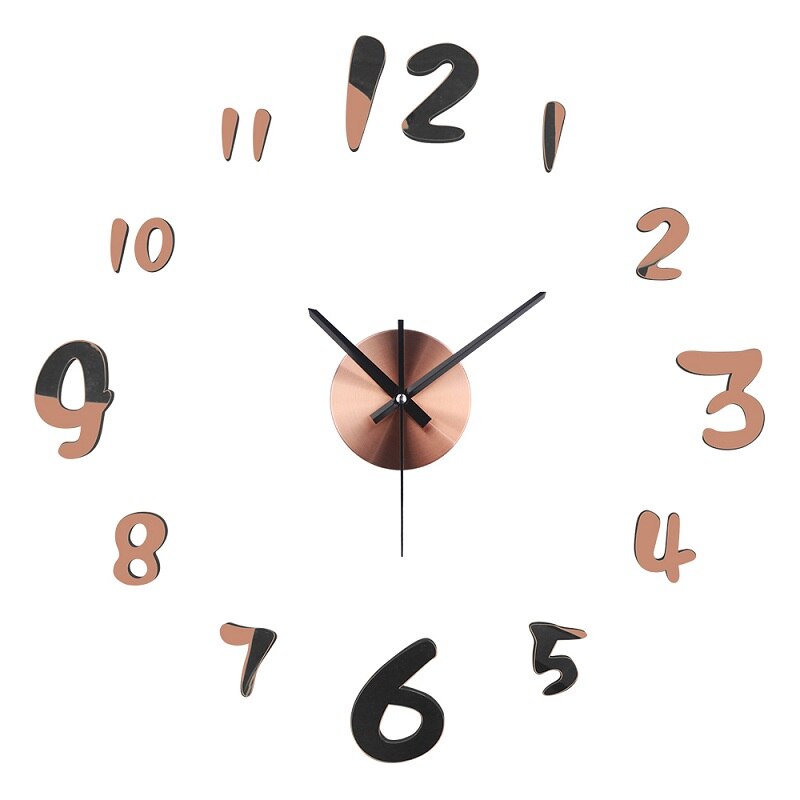 3D DIY Wall Stickers Modern Wall Clocks Metal Cloc... – Grandado