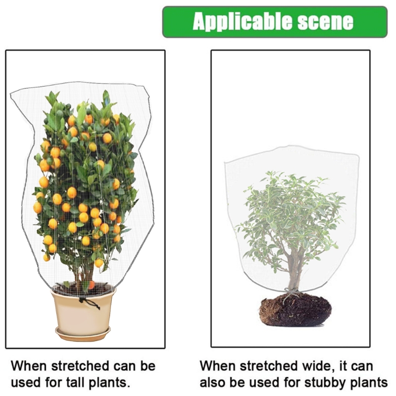 Garden Bugs Barrier Netting Plant Cover with Draws... – Vicedeal