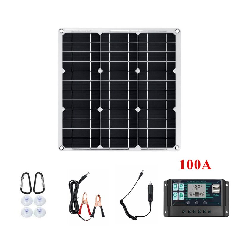 18V Solar Panel System Kit with MPPT Controller PW... – Grandado