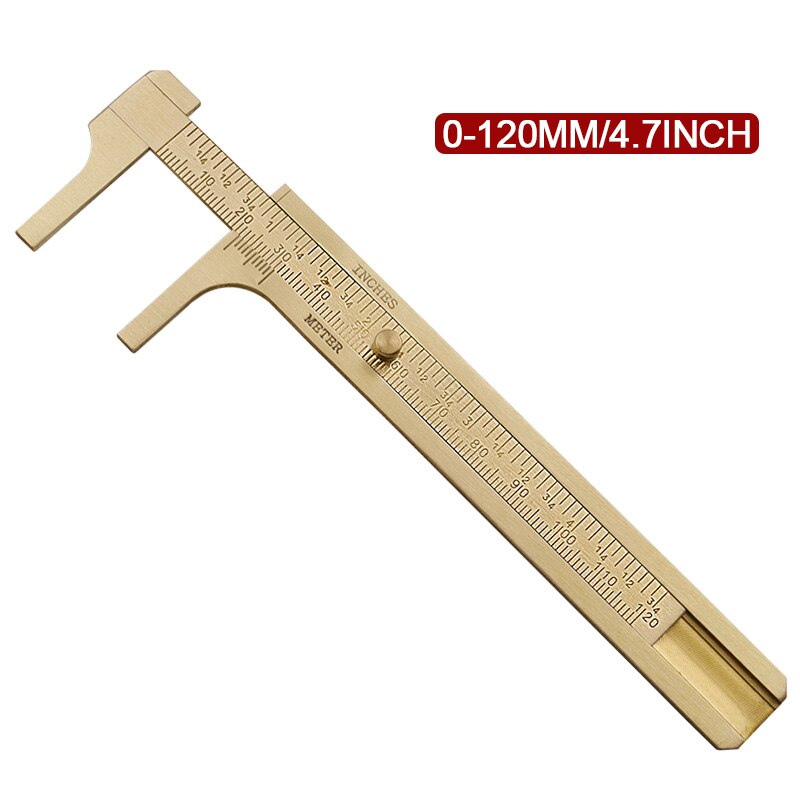 0-120mm Mini Brass Caliper Pure Copper Vernier Dou... – Grandado