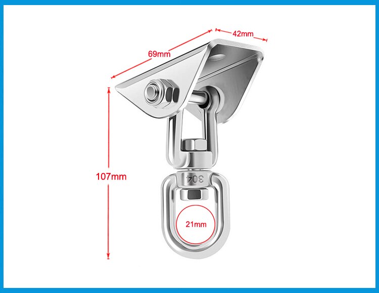2PCS Swing Hangers Suspension Hooks 2204 LB 360 Ro... – Grandado
