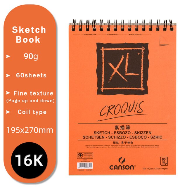 CANSON XL Series Painting Book 16K/8K/A4/A3 Sketch... – Grandado