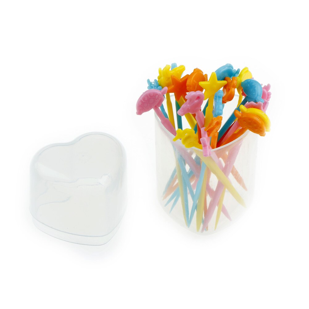 24pcs/box Multicolor Disposable Food Fruit Picks F... – Grandado