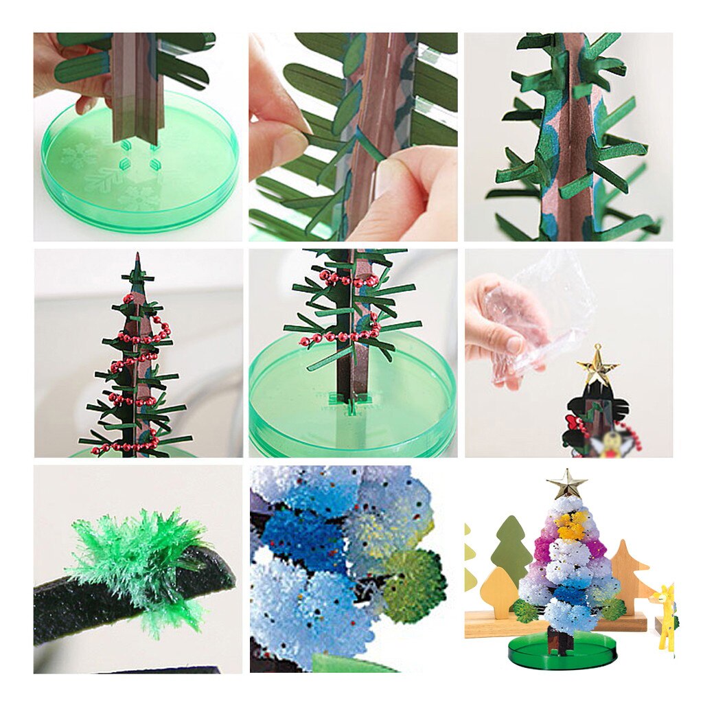 Novelty Xmas Christmas Paper Tree Magic Growing Tr... – Grandado