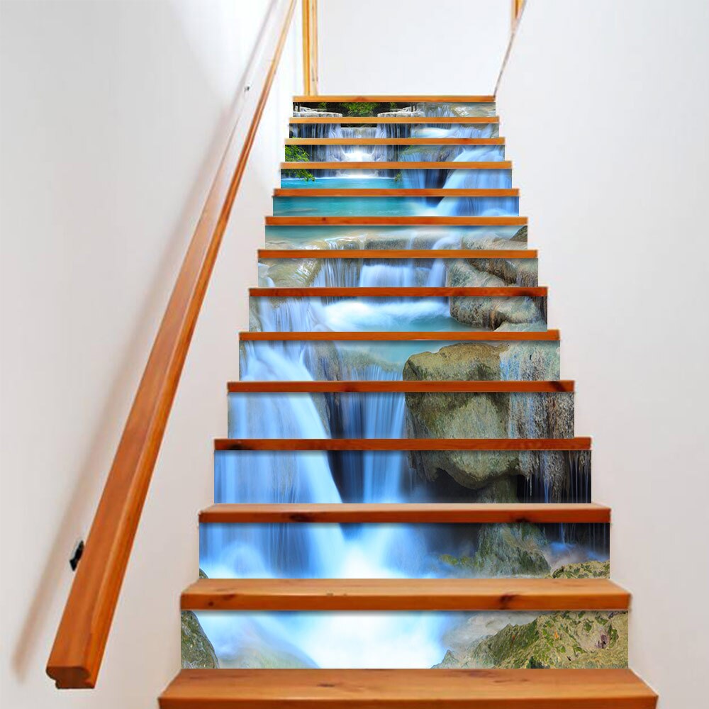 13 Stks/set 3D Muur Trap Stickers Diy Pvc Trap Dec... – Vicedeal