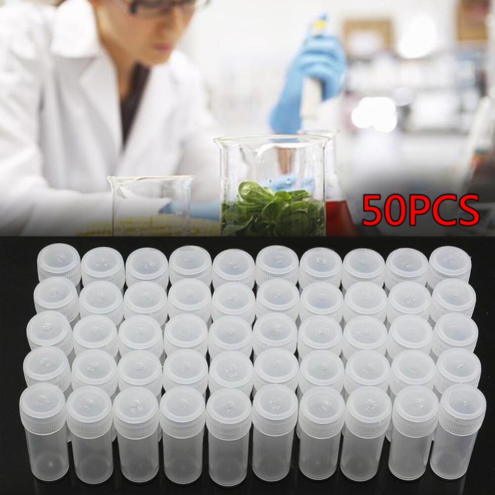 50Pcs/Set 5ML Transparent Volume Plastic Sample Bo... – Grandado