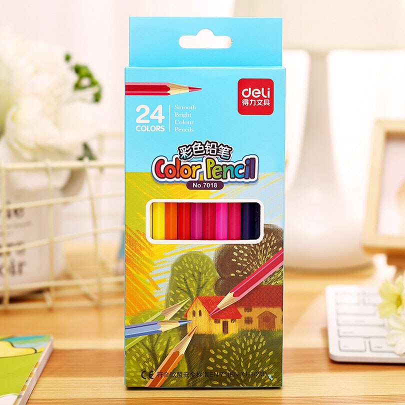 Deli 36 colors Stationery Colored Pencil Drawing P... – Grandado