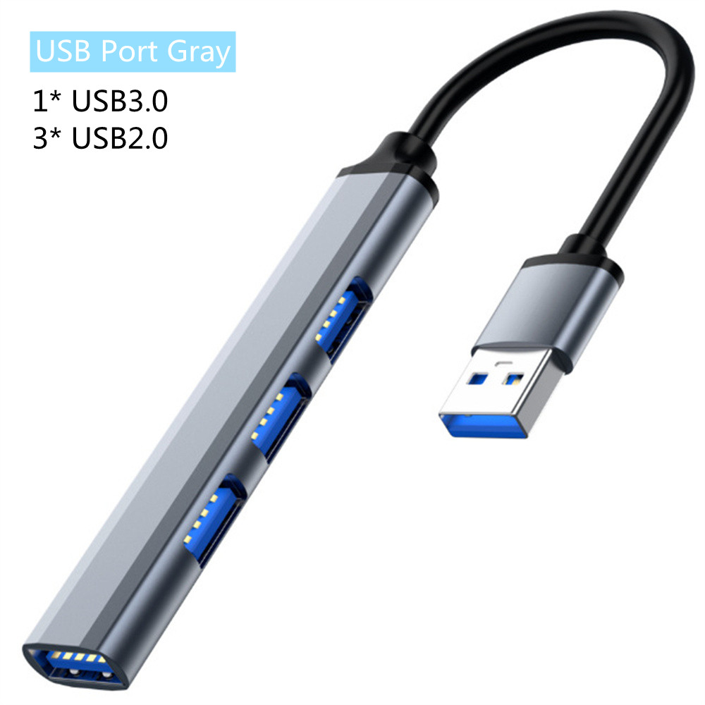Concentrador de red USB 3,0 de alta velocidad, 4 p... – Grandado