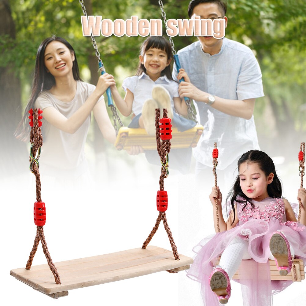 Nostalgic Children Adult Wooden Hanging Swings Sea... – Grandado