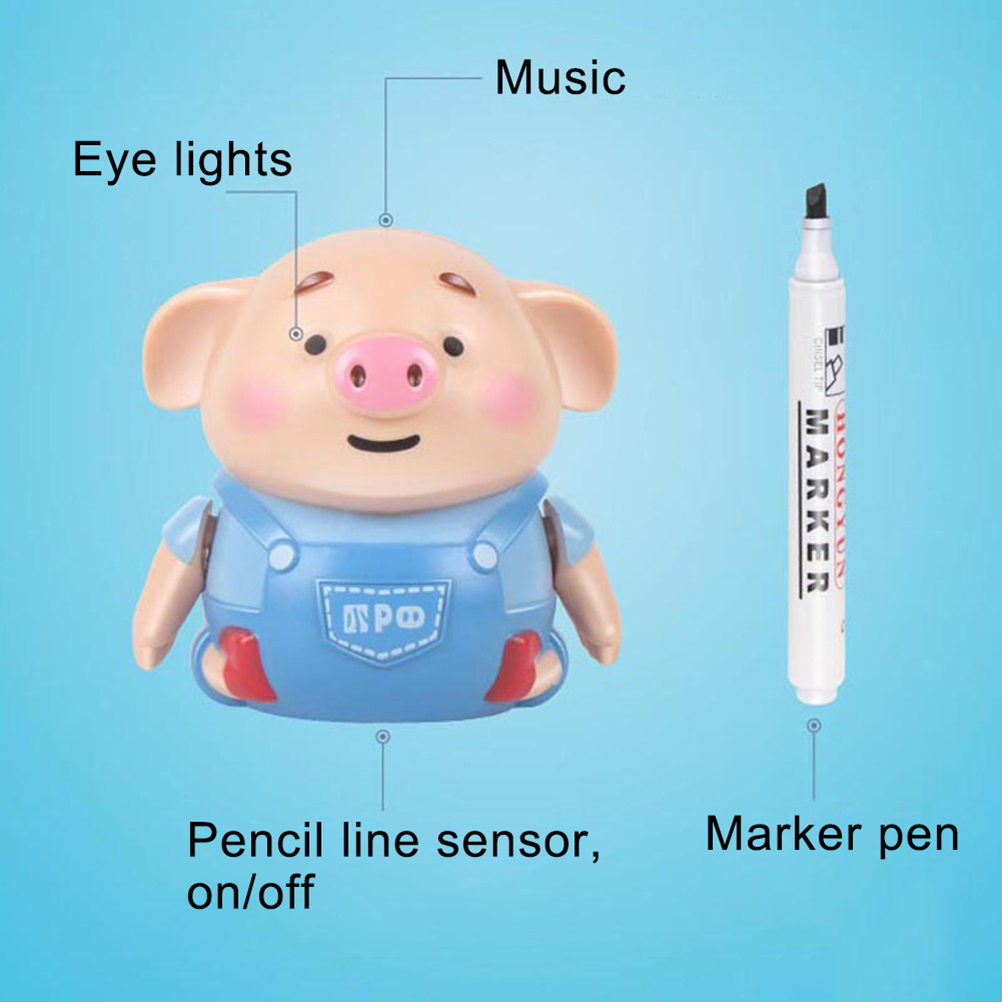 Mini Electrict Cute Pig Robot Pen Inductive Remote... – Grandado
