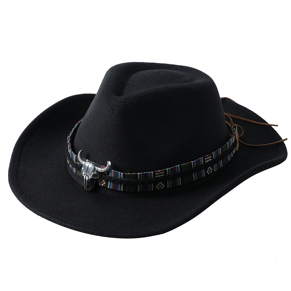 Vintage Wool Blend Western Cowboy Gangster Hat Fed... – Grandado