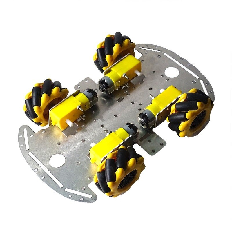 4WD Mecanum Robot Auto Slimme Auto Chassis Kit Loa... – Grandado