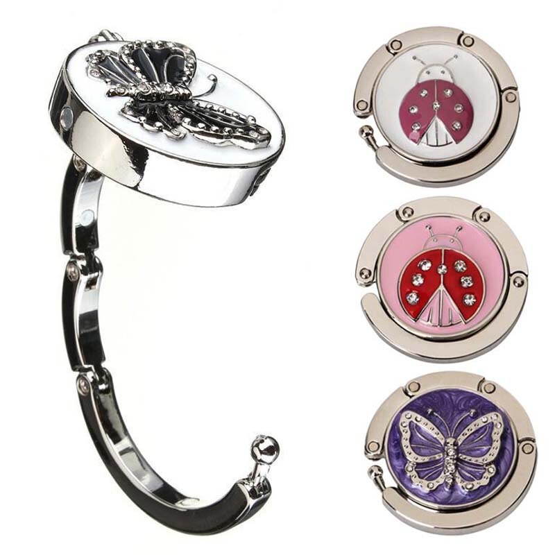 Bag Hook Round Metal Hook Bracket Folding Portable... – Vicedeal