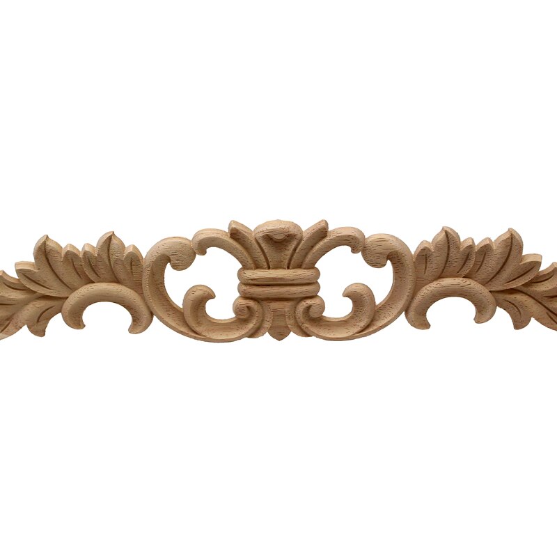 VZLX Floral Wood Carved Decal Corner Appliques Fra... – Grandado
