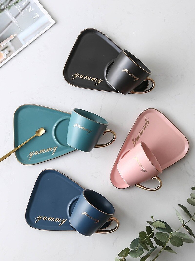 European Luxurious Ceramic Office Coffee Cup And S... – Vicedeal