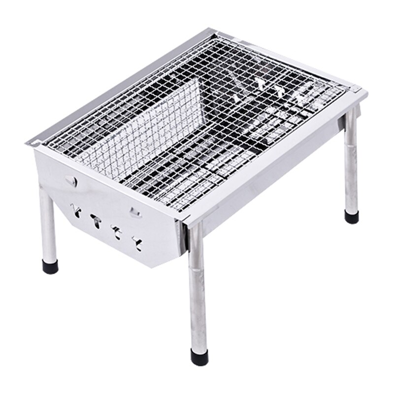Stainless Steel BBQ Grill Portable BBQ Grill Foldi... – Vicedeal