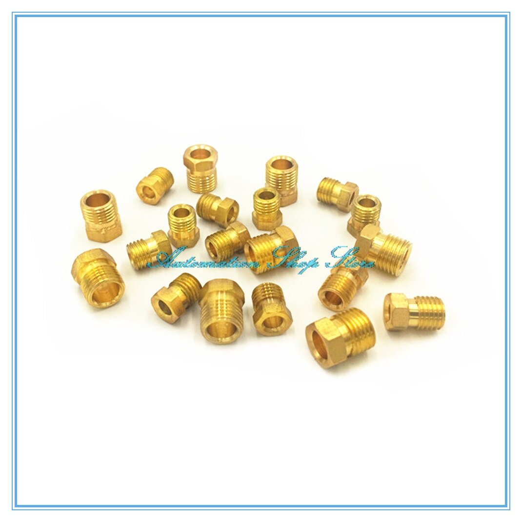 Brass Pipe connector M8x1 M10X1 Fixed joint Lubric... – Vicedeal