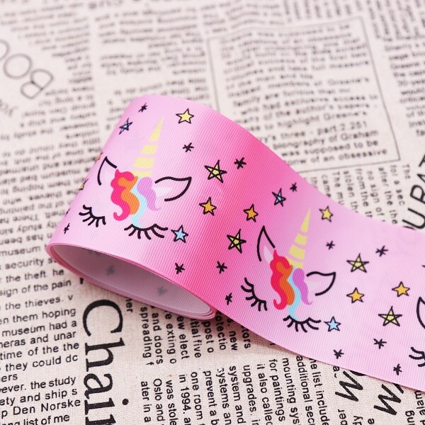 7.5cm 1Yard Eenhoorn Grosgrain Lint Cartoon Lint V... – Grandado
