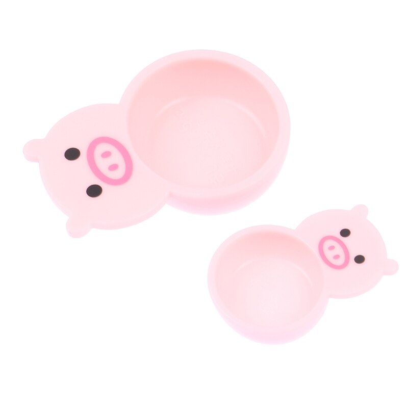2pcs Mini Piggy Plate Cute Pig Food Play Plate Pla... – Grandado