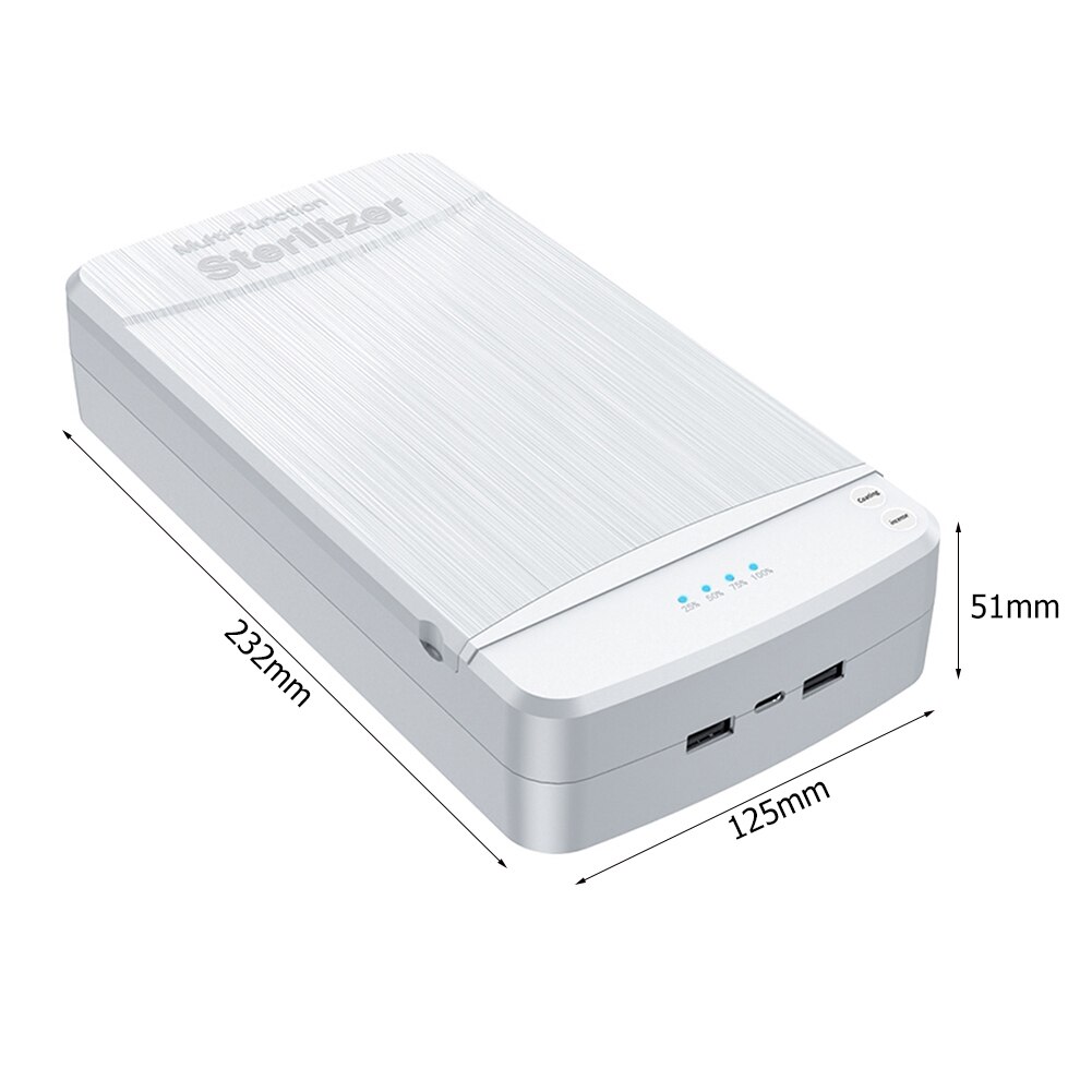 LED Portable Dual UV Light Sterilizer Box Jewelry ... – Vicedeal
