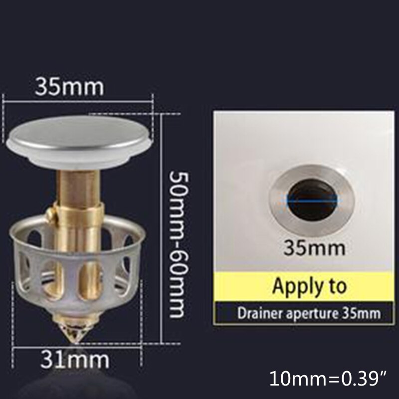 Universele Wastafel Bounce Afvoer Filter Gootsteen... – Vicedeal