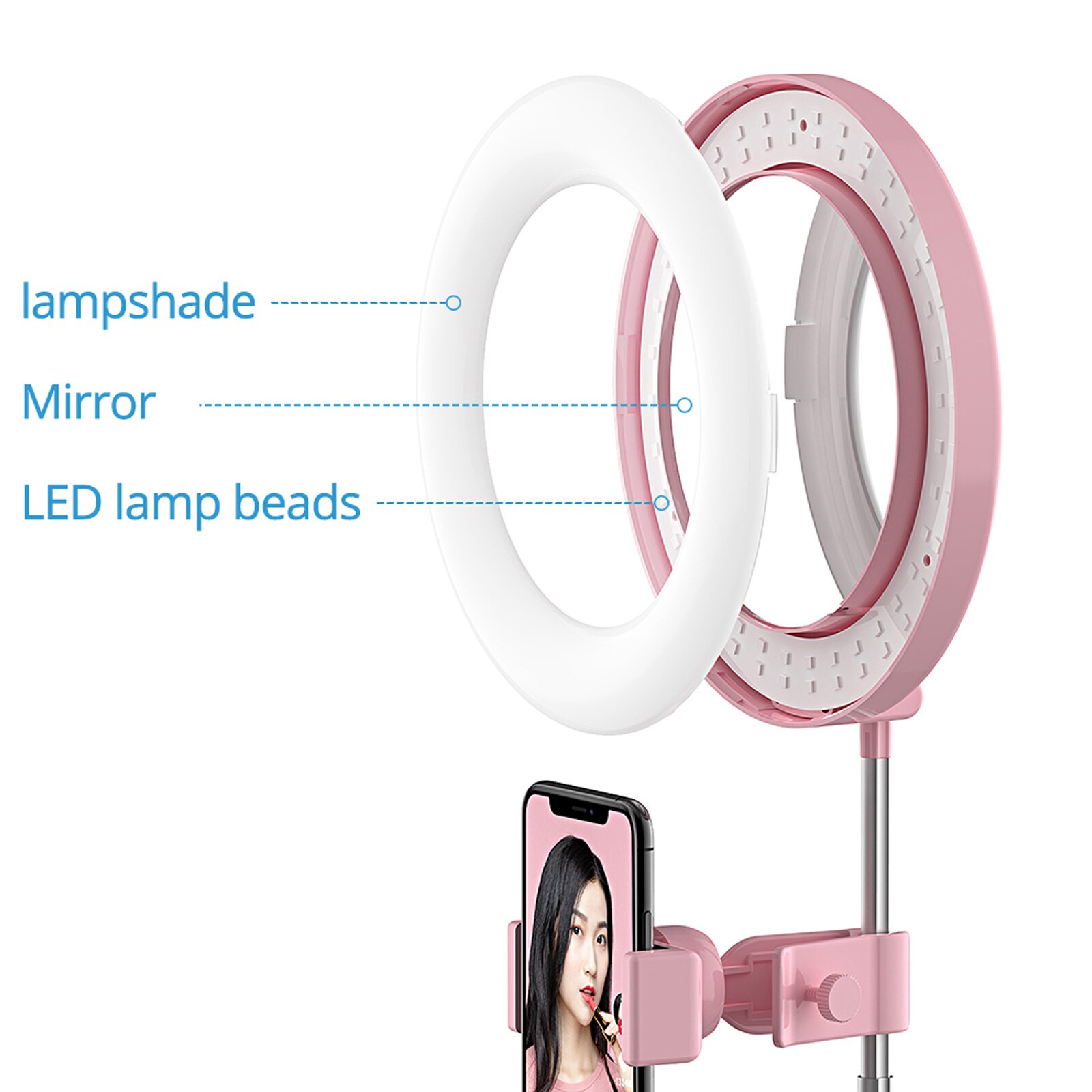 Gosear Portable Foldable LED Selfie Light Ring wit... – Vicedeal