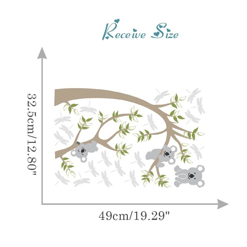 Cartoon Koala Wall Decor Stickers For Kids Room Ba... – Grandado