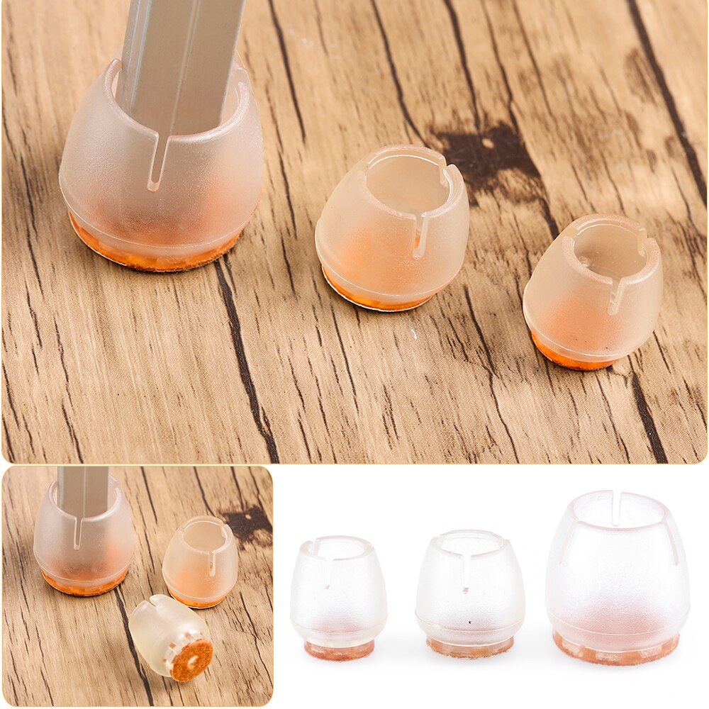 16PCS Silicone Chair Leg Caps Transparent Feet Pad... – Grandado