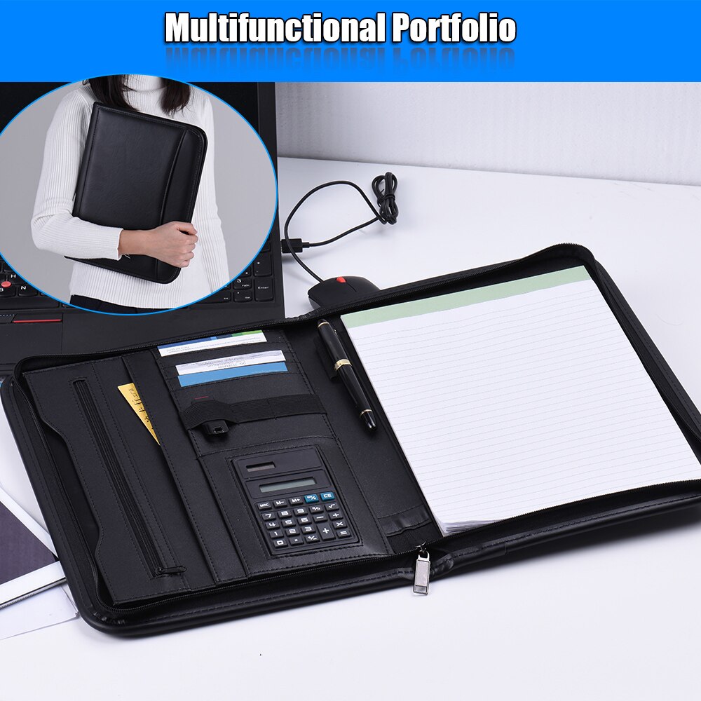 Multifunctional Portfolio Business Zippered Portfo... – Grandado