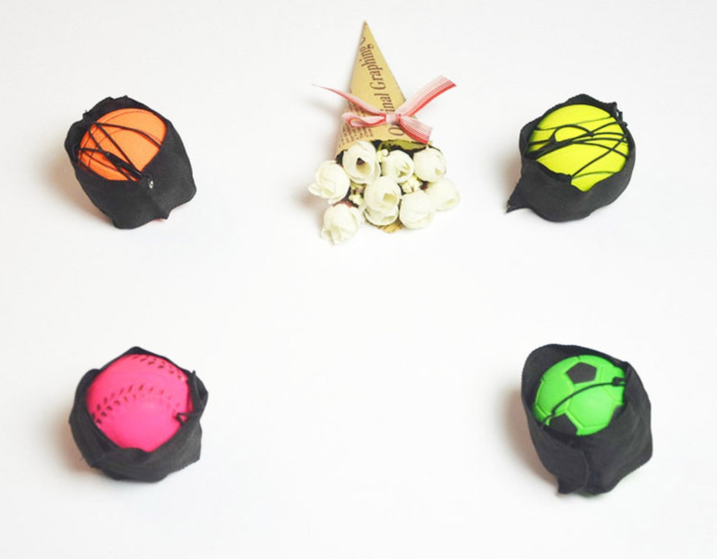 60mm Bouncy Wrist Band Ball Elastic Rubber Ball Fo... – Vicedeal