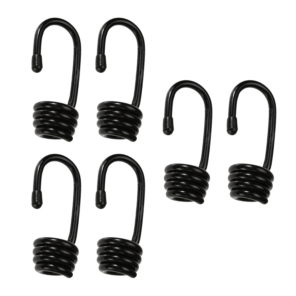 6x Metal Plastic-coated Bungee Shock Cord Hook Spi... – Grandado