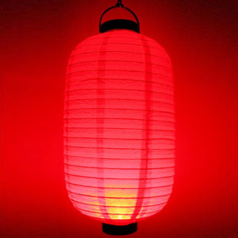 Ellipse Japanse Stijl Batterij Rode Lantaarn Opkno... – Grandado