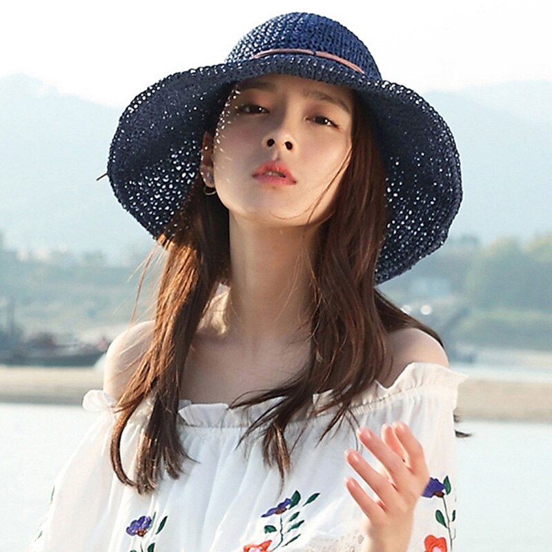 AD-Simple Women'S Straw Hats Summer Sun Hats For W... – Vicedeal