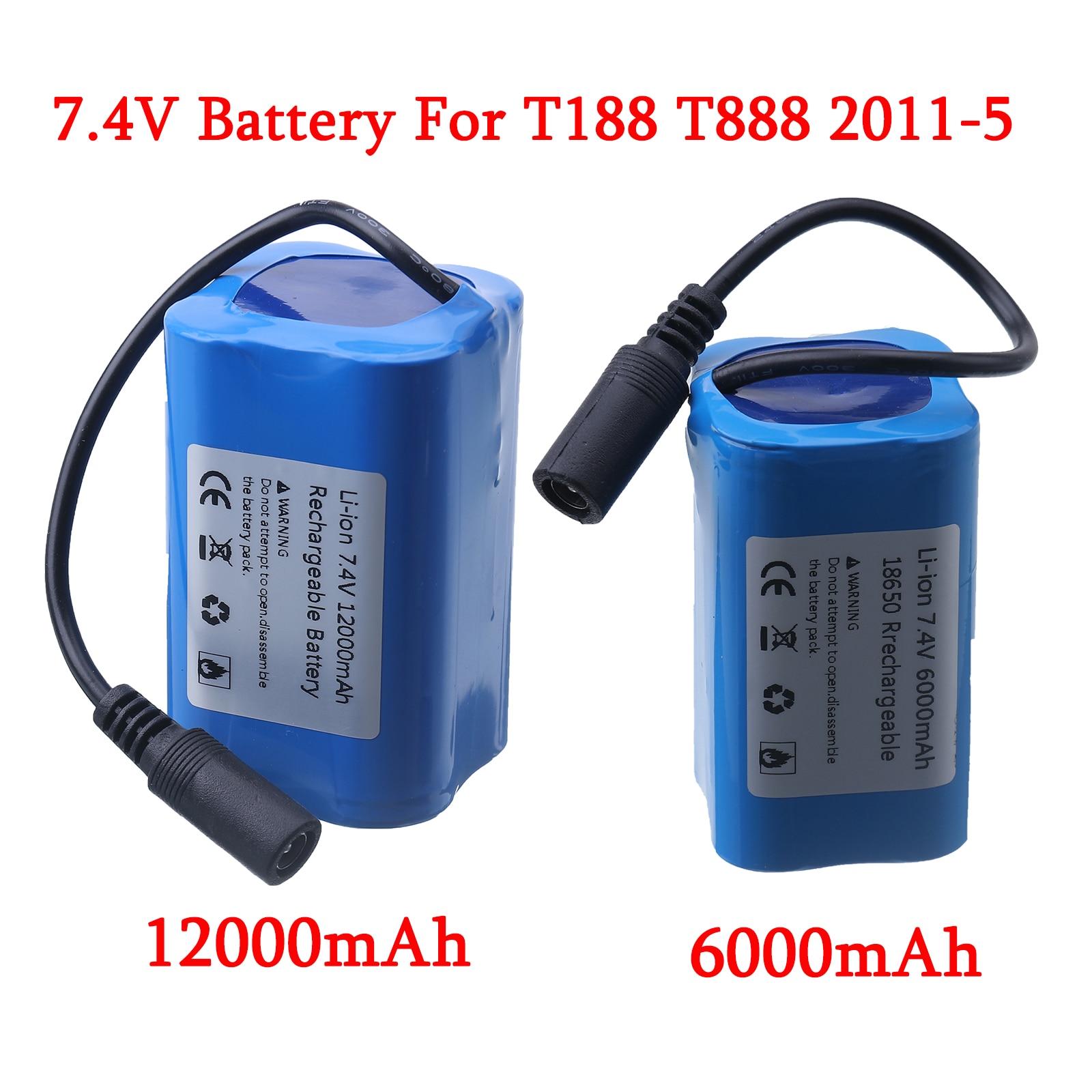 7.4v 12000 mah 6000 mah akku t188 t888 -5 v007 c1... – Grandado