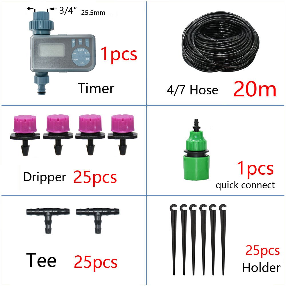 50M-5M DIY Tropf Bewässerung System Automatische B... – Grandado