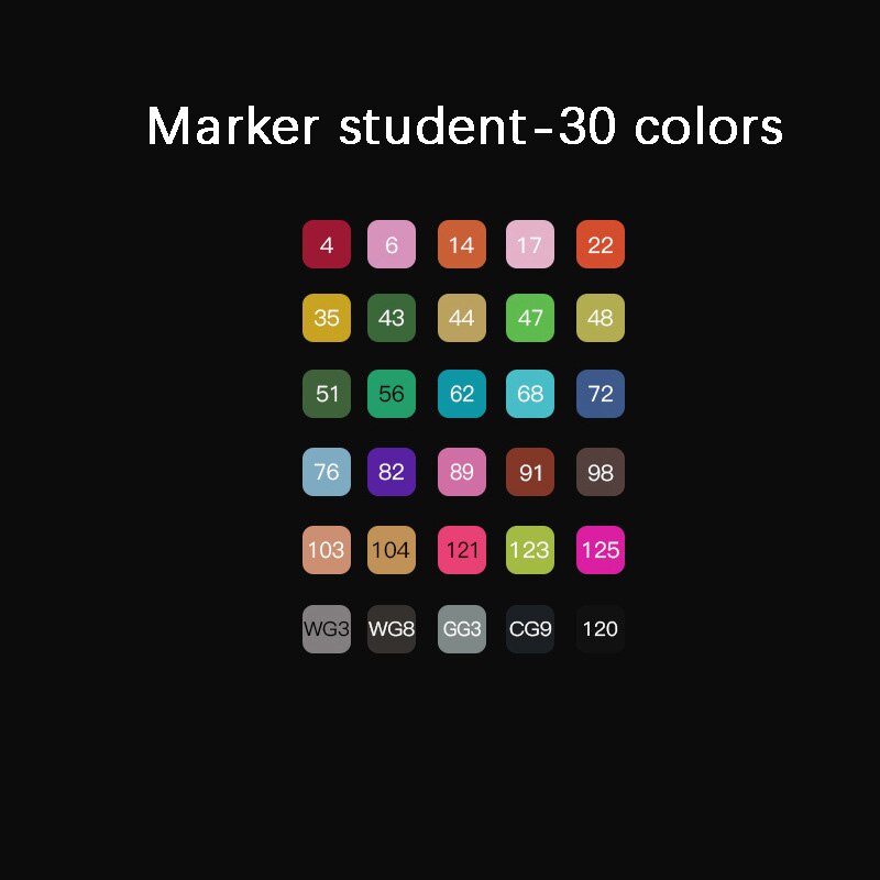 Mark pen dobbelt ende 12 / 24 / 30 / 40 / 60 / 80 ... – Grandado