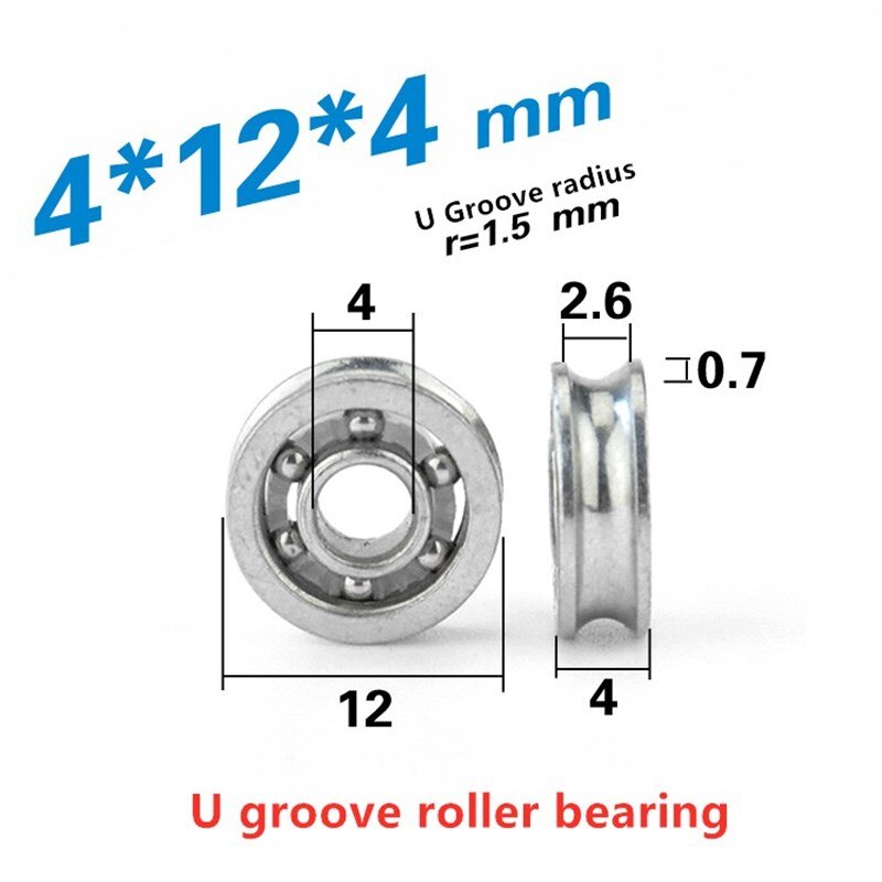 50pcs V623 V624ZZ U623ZZ U624ZZ U604ZZ V / U groov... – Grandado