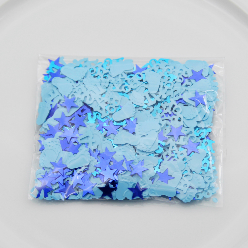 300Pcs It's A Boy Footprint Birthday Confetti Baby... – Grandado