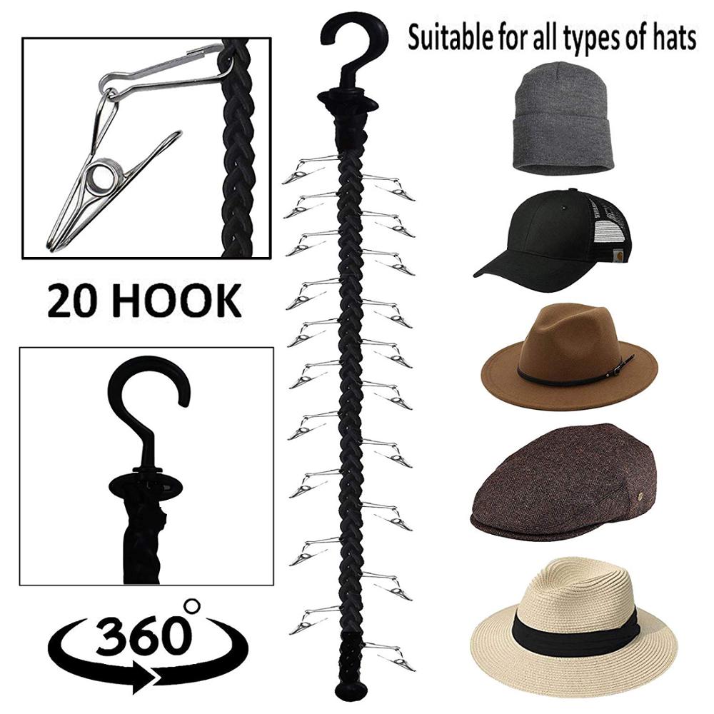 Pmsanzay skab hængende kasket keeper closet cap ha... – Grandado